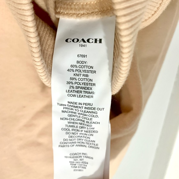 Coach | Sweaters | Coach Signature Rexy Logo Hooded Sweatshirt In Pink ...